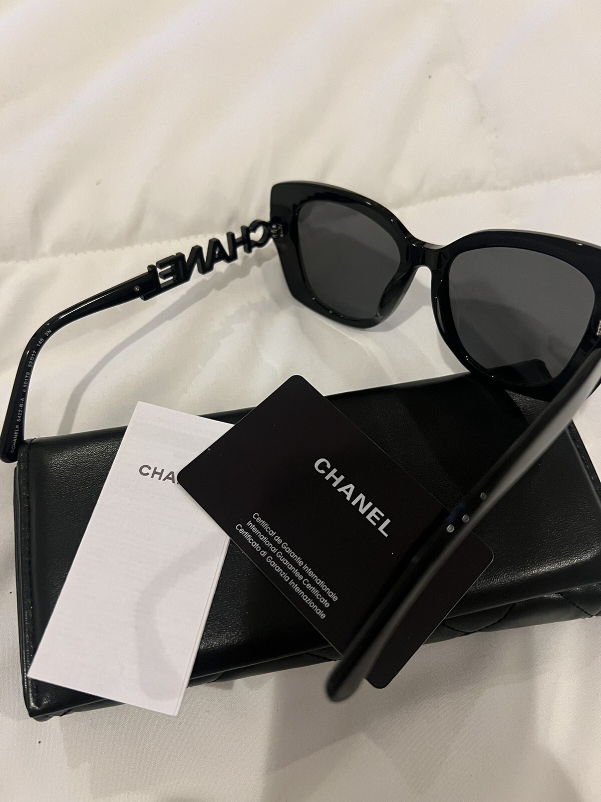 Authentic CHANEL Sunglasses CH5422B Women's Polarized-Black New With ...