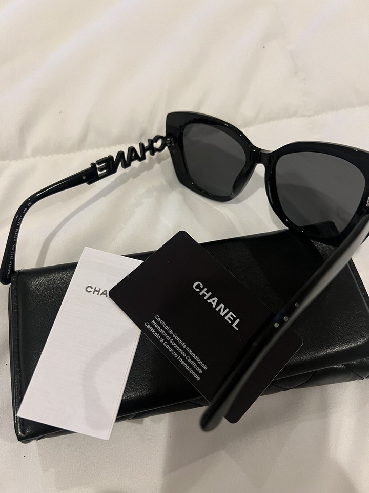 Authentic CHANEL Sunglasses CH5422B Women's Polarized-Black New With ...