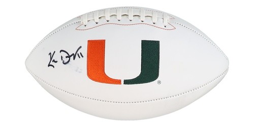 Ken Dorsey Signed Miami Hurricanes Logo Football (Fanatics) 2001 ...