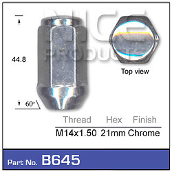NICE PRODUCTS Chrome Nut B645 B645 | eBay