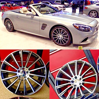 MERCEDES SL63 20 INCH STAGGERED E63 WHEELS RIMS SET4 NEW FITS E350 E550 ...