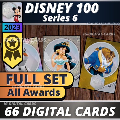 Topps Disney Collect Disney 100 SERIES 6 FULL SET [66 DIGITAL CARDS ...
