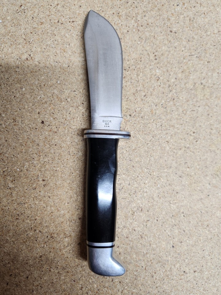BUCK 103 Skinner Hunting Knife with Sheath - Made in USA | eBay