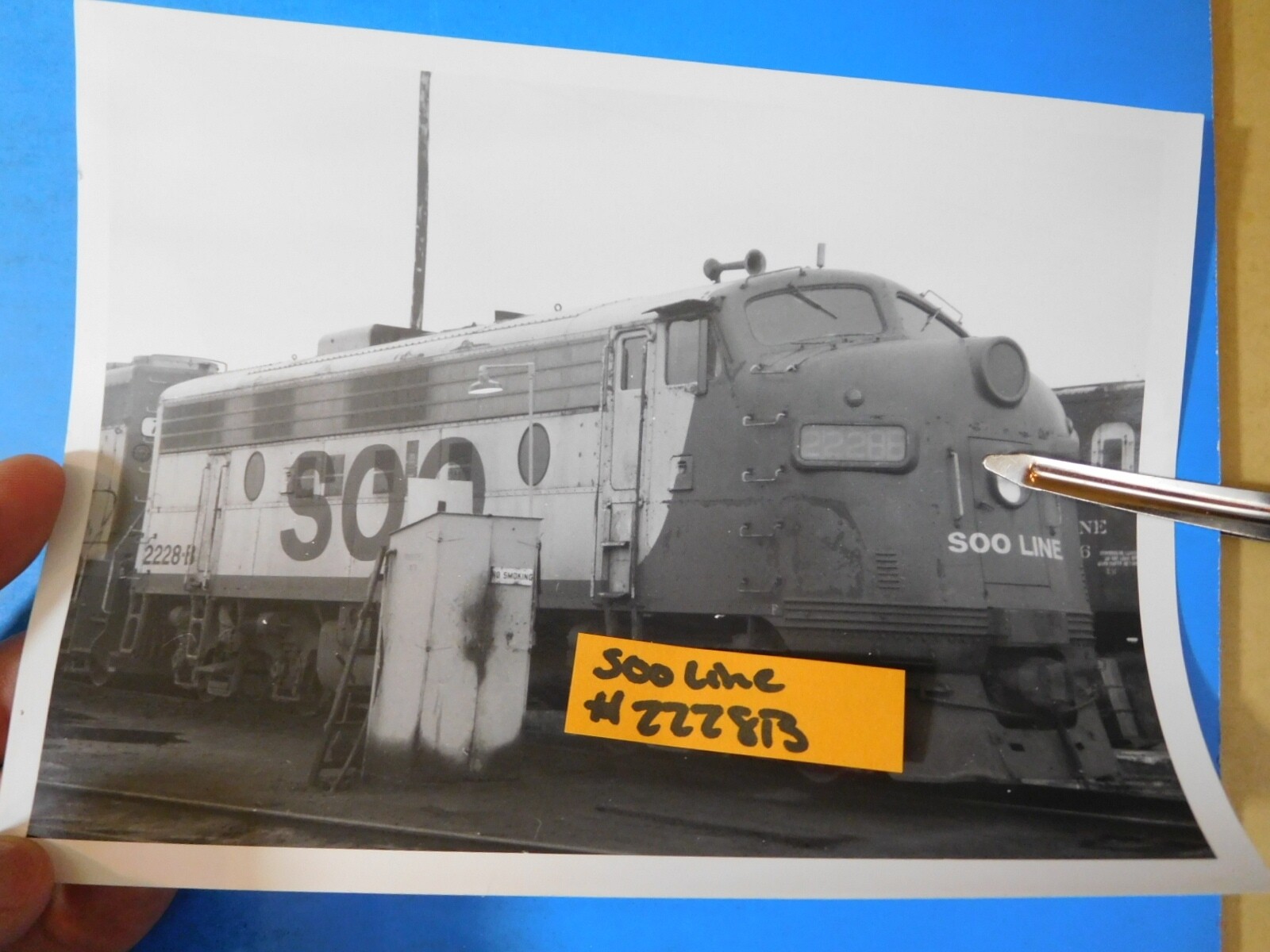 PHOTO SOO Line Locomotive #2228-B Sault Ste. Marie Michigan 1977 5x7 | eBay