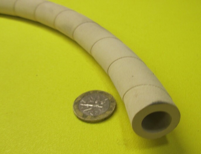 Gum Rubber Tubing, 45 Shore A, Tan, 3/4" x 1/2" x 1/8" Wall x 5 Ft ...
