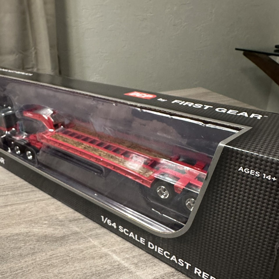 NIB DCP 1/64 Scale Mack Superliner with Talbert Tri-axle Lowboy Trailer ...