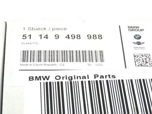 Genuine New BMW Boot BADGE Emblem Boot Logo 4 Series G22 2021+ Coupe ...