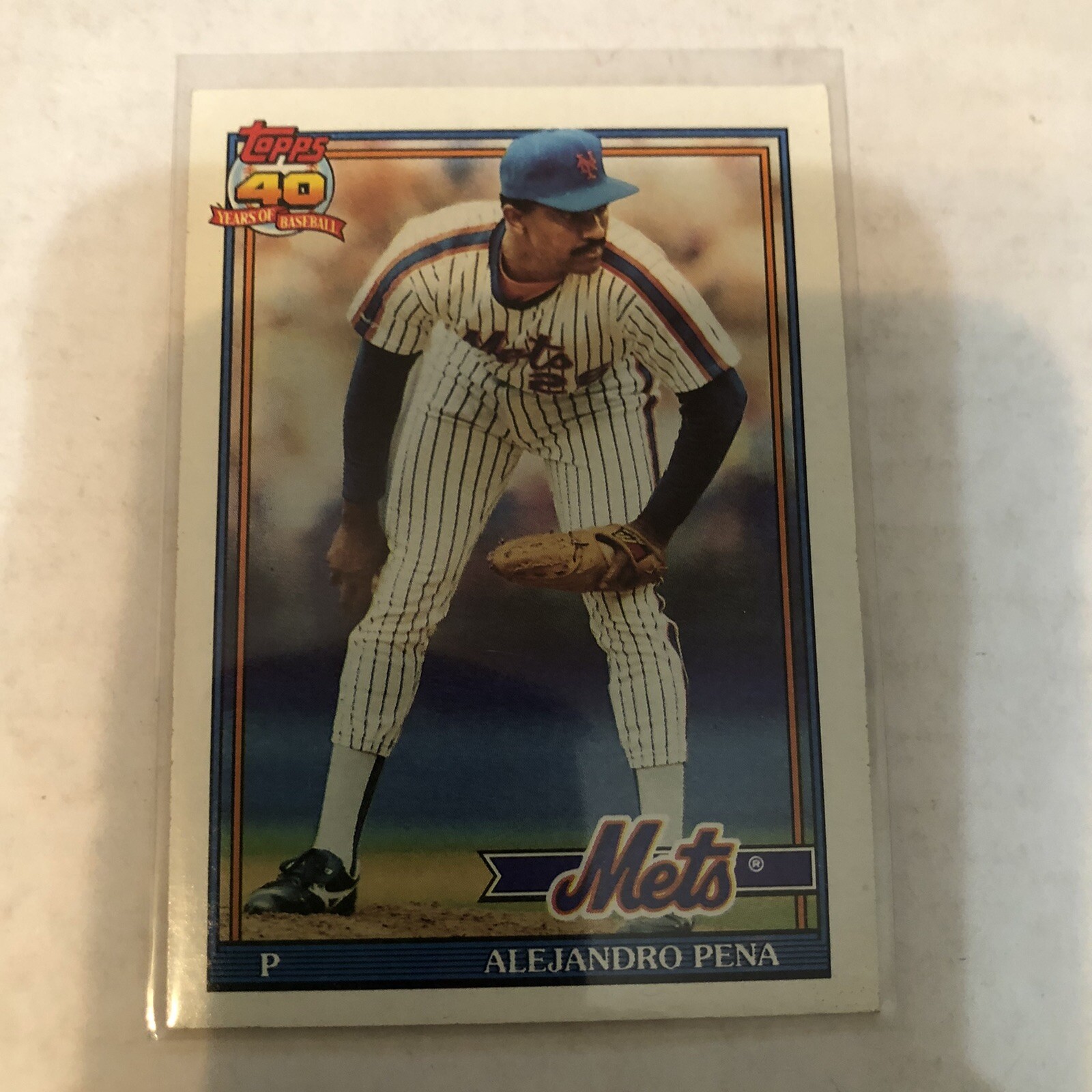 1991 topps 40 years of baseball Alejandro Pena Met #544 | eBay