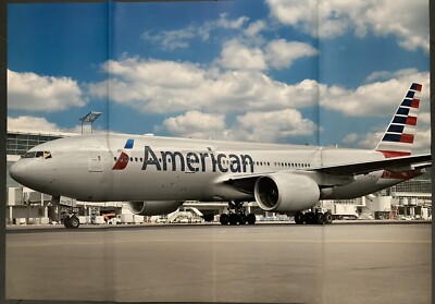 AMERICAN AIRLINES B777-300 POSTER / MAGAZINE 2013 FRANKFURT AIRPORT | eBay