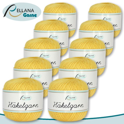 Rellana 10 X 50 G Fil À Crocheter|21|100% Coton Mercerisé Et Gazé ...