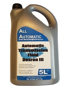 ATF DEXRON 3 Automatic Transmission Fluid DXIII - 5 Litres - Made in UK ...