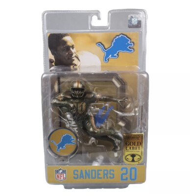 Barry Sanders (Detroit Lions) (BRONZE) (Gold Label) NFL 7" Figure ...