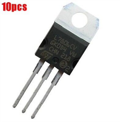 10Pcs Voltage Regulator L7806CV L7806 LM7806 St TO-220 6V 1.5A A+ si | eBay