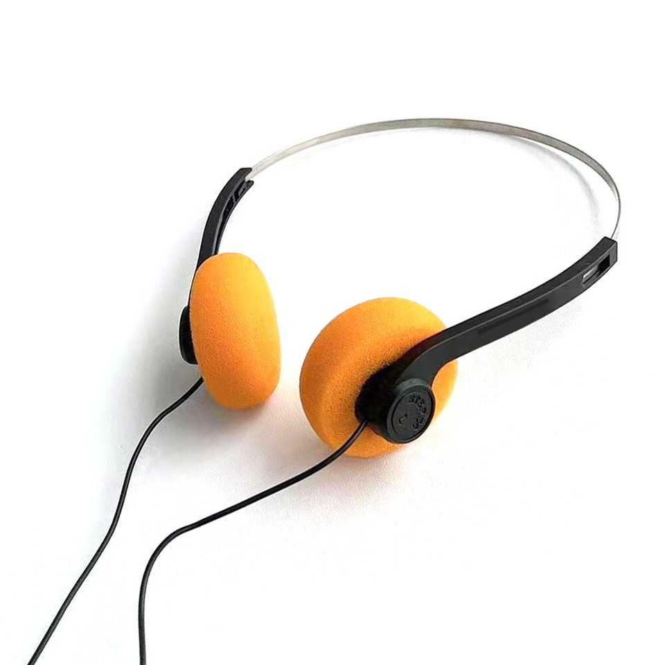 Wired Headphones Retro Stereo Foam Over Ear Headsets Noise Reduction ...