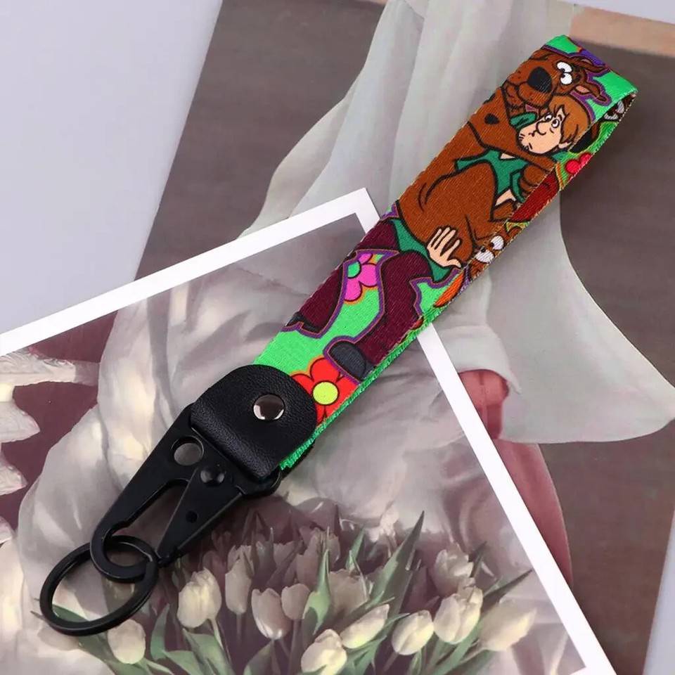 Scooby Doo Cartoon Characters Mystery Lanyard Wrist Strap Hook Key Tag ...