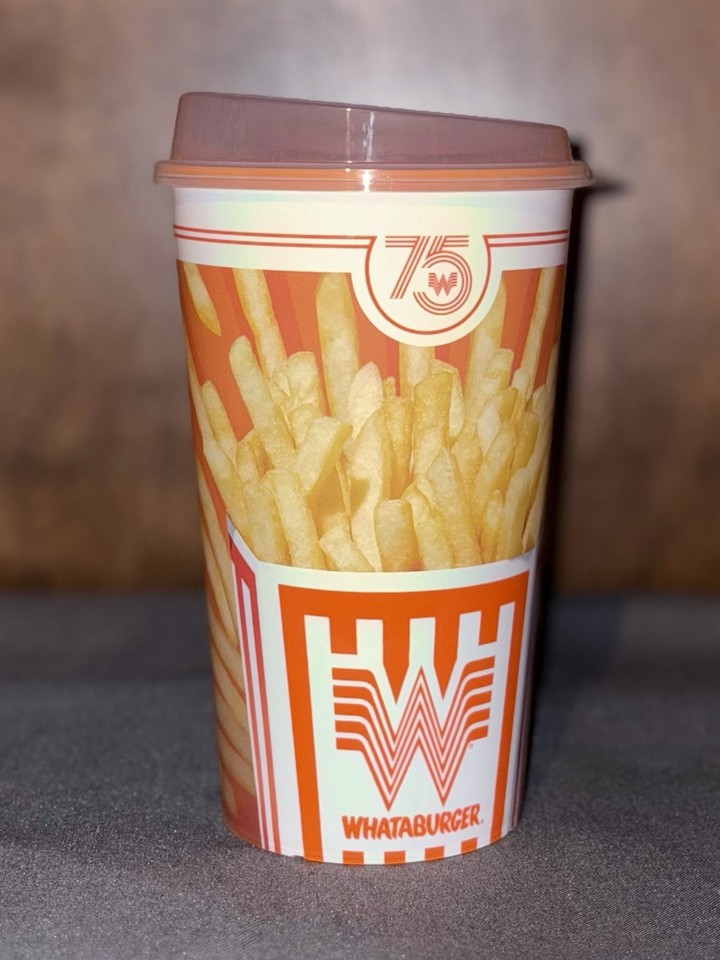 Whataburger 75th Anniversary Collectible Fry Cup with Lid Limited ...