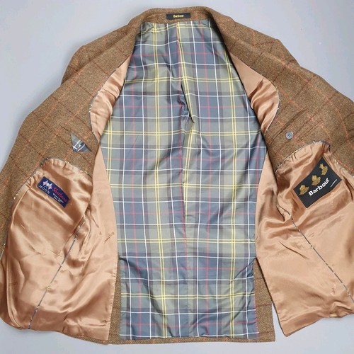 BARBOUR Men’s Tweed Shetland MOON Shooting HACKING Windowpane Sport ...