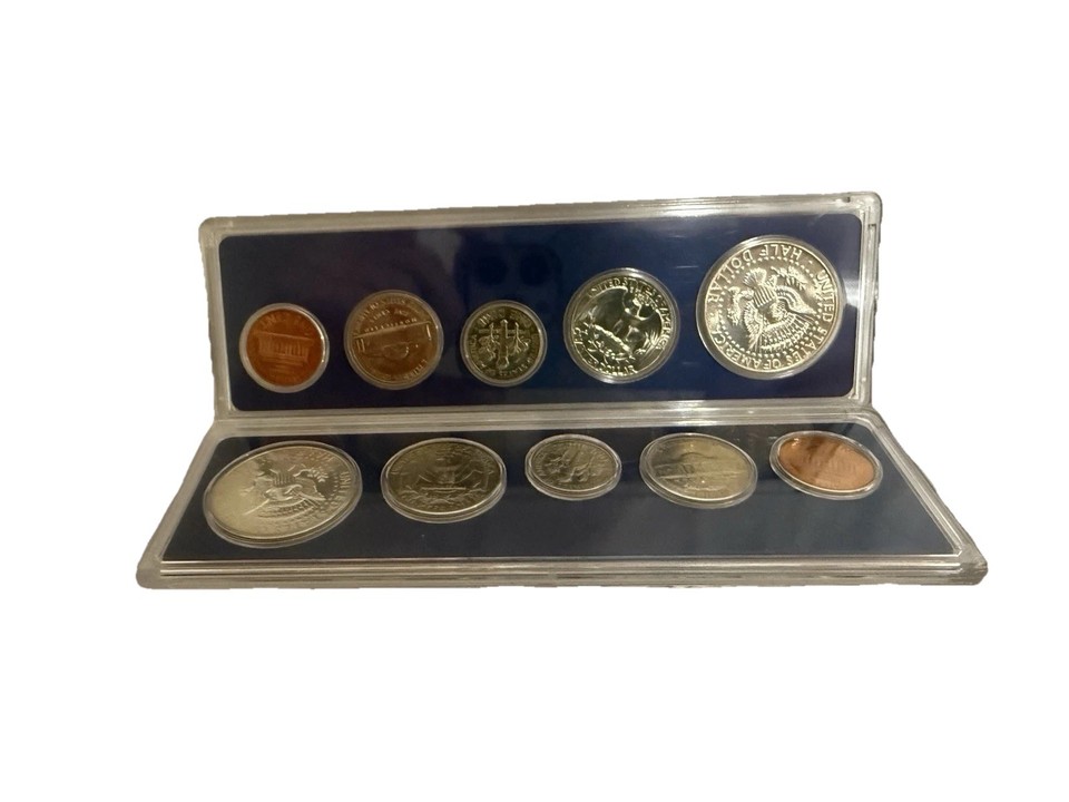 1966 1967 Special Mint Set SMS 10 Coin Lot Boxes Silver 2 US Mint Sets ...