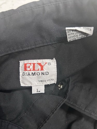 VTG ELY Diamond Pearl Snap Native Shirt Large Embroidered Thunderbird Back Hit | eBay