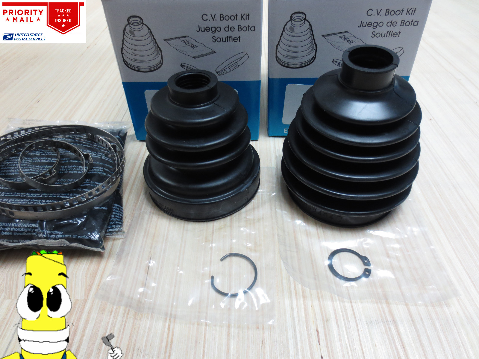 Rear Inner & Outer CV Axle Boot Kit For Lexus RX350 2007-2009 Japan ...