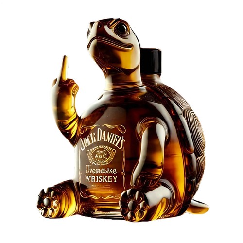 Creativity Turtle Glass Vodka-Shot Whiskey Wine Drinking Bottle ...