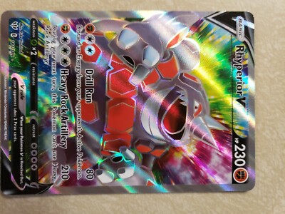 Rhyperior V 181/189 Darkness Ablaze NM Ultra Rare Full Art Pokemon Card ...