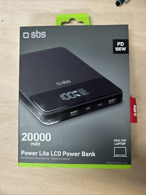 (OO) SBS 20000mAh Power Lite Lcd power bank, new | eBay UK