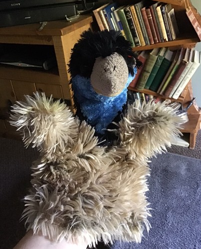 Australia Souvenir Cassowary Bird Chick Hand Puppet Plush Soft Stuffed ...