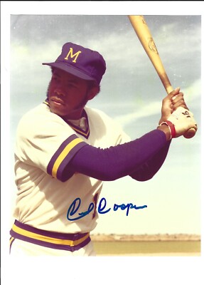Cecil Cooper autograph signed 8 x 10 inch photo BREWERS | eBay