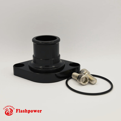 Billet Aluminum Black Water Neck SBC BBC Chevy Big Small Block 327 350 ...