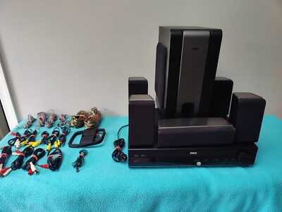 RCA Home Theater System RT2380BK Digital Receiver Center 5 Speakers 1 ...