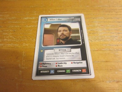 William T. Riker 1994 Star Trek The Next Generation TCG RARE Trading ...