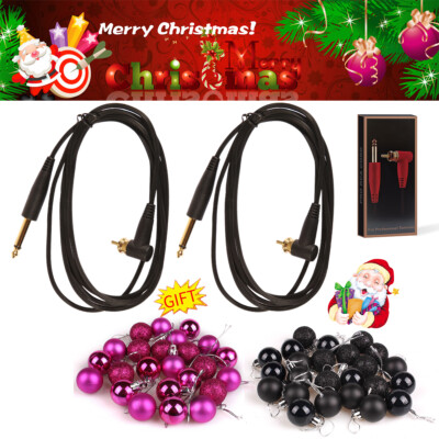 2pcs Silicone Tattoo Power Supply RCA Cord for Tattoo Machine 6FT with ...