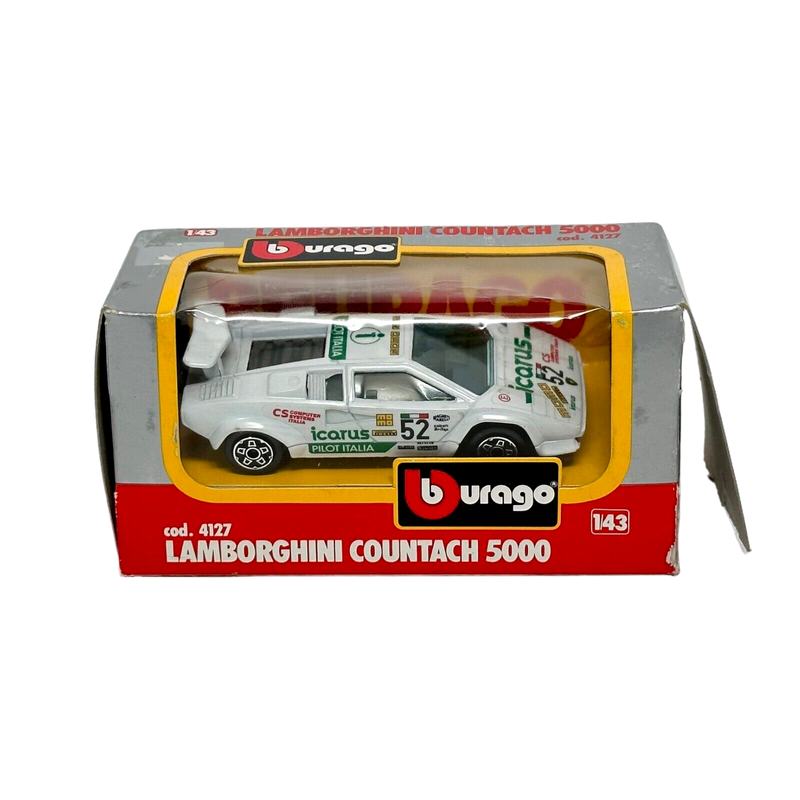 BURAGO LAMBORGHINI COUNTACH 5000 DIECAST RALLY CAR 1:43 SCALE | eBay