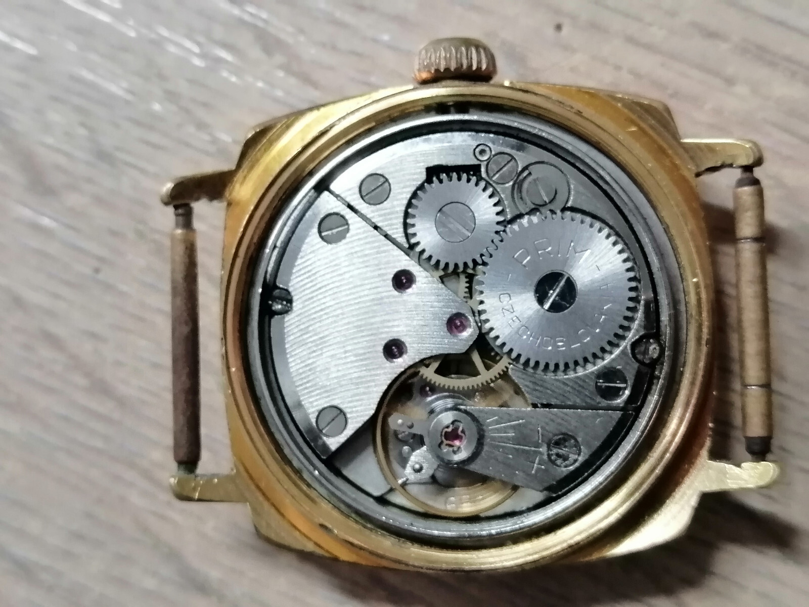 Vintage Czechoslovakia men's watch PRIM Cal.68 Gold … - Gem