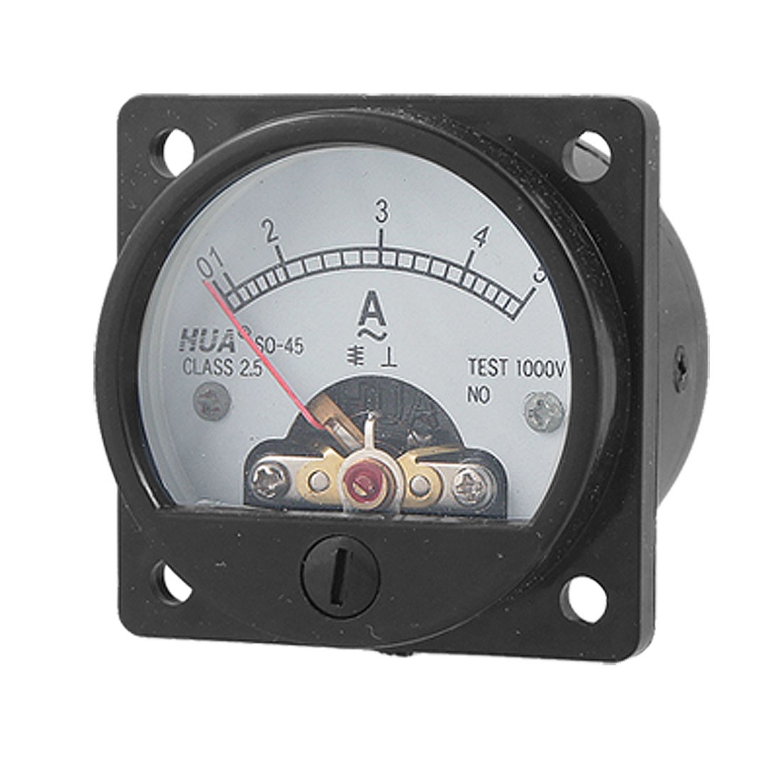 Class 2.5 Accuracy AC 0-5A Round Analog Panel Meter Ammeter Black | eBay