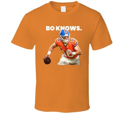Bo Nix Bo Knows Football Fan T Shirt | eBay