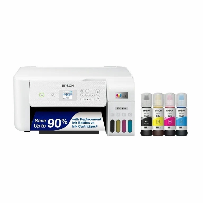 Brand New Epson ECOTANK ET-2803 WiFi Home Work Office Color Ink Jet ...