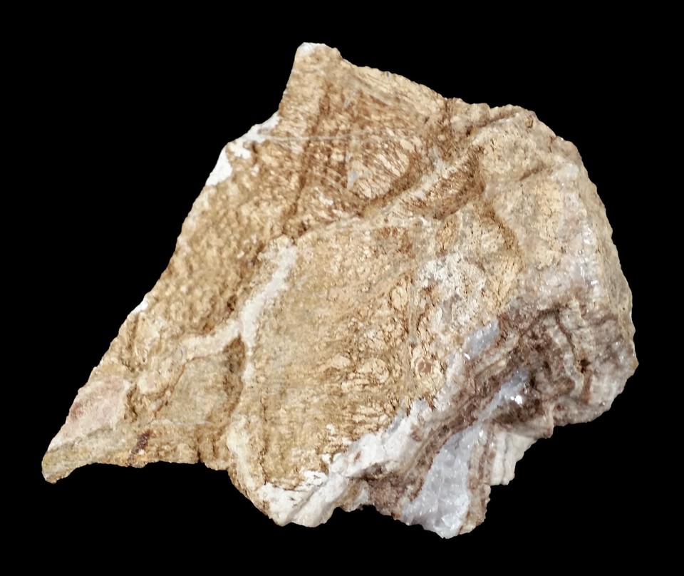 PARTIAL BANDED GEODE MINERAL COLLECTOR SPECIMEN 8.3 OZ CLEAR QUARTZ ...