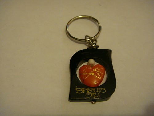 Handmade Orange Heart Wood Keychain Keyring Baguio City Souvenir Gift ...