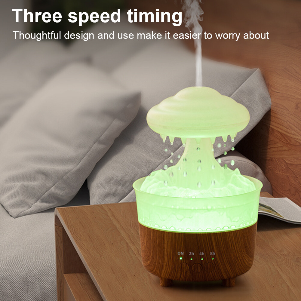 Rain Cloud Humidifier Essential Oil Diffuser for Sleeping Relaxing (White UK) | eBay
