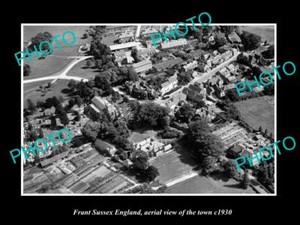 OLD 8x6 HISTORIC PHOTO OF FRANT SUSSEX ENGLAND AERIAL VIEW OF TOWN ...