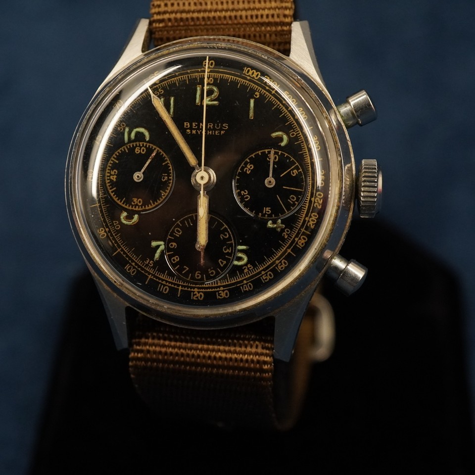 Vintage Men's Benrus Sky Chief Chronograph 38mm Watch - Free Shipping ...