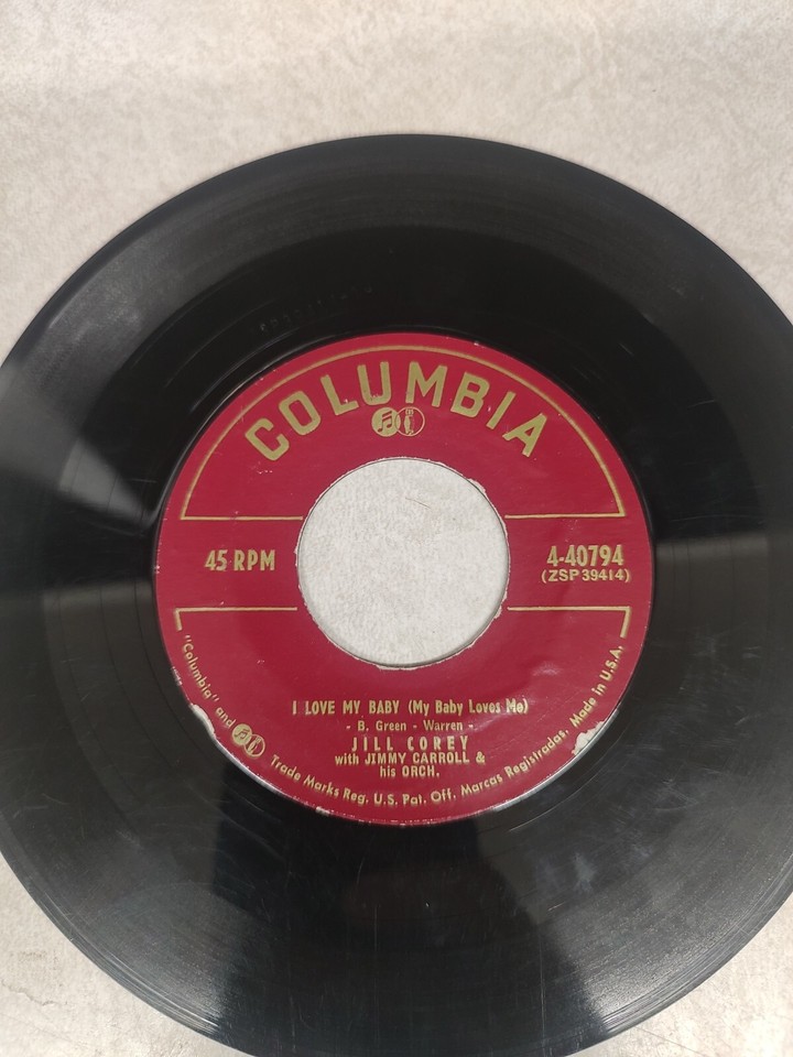 JILL COREY 45rpm Egghead / I Love My Baby (My Baby Loves Me) *Buy 2 Get ...