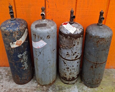1x Acetylene Steel Tank 40 cuft DOT 8 TW 25 #2 Cylinder Welding Gas 6 ...