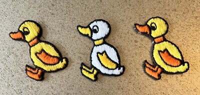 DUCK Lot of 3 Patches - Vintage c1970's - 2"x1.5" Sew-On - NEW | eBay