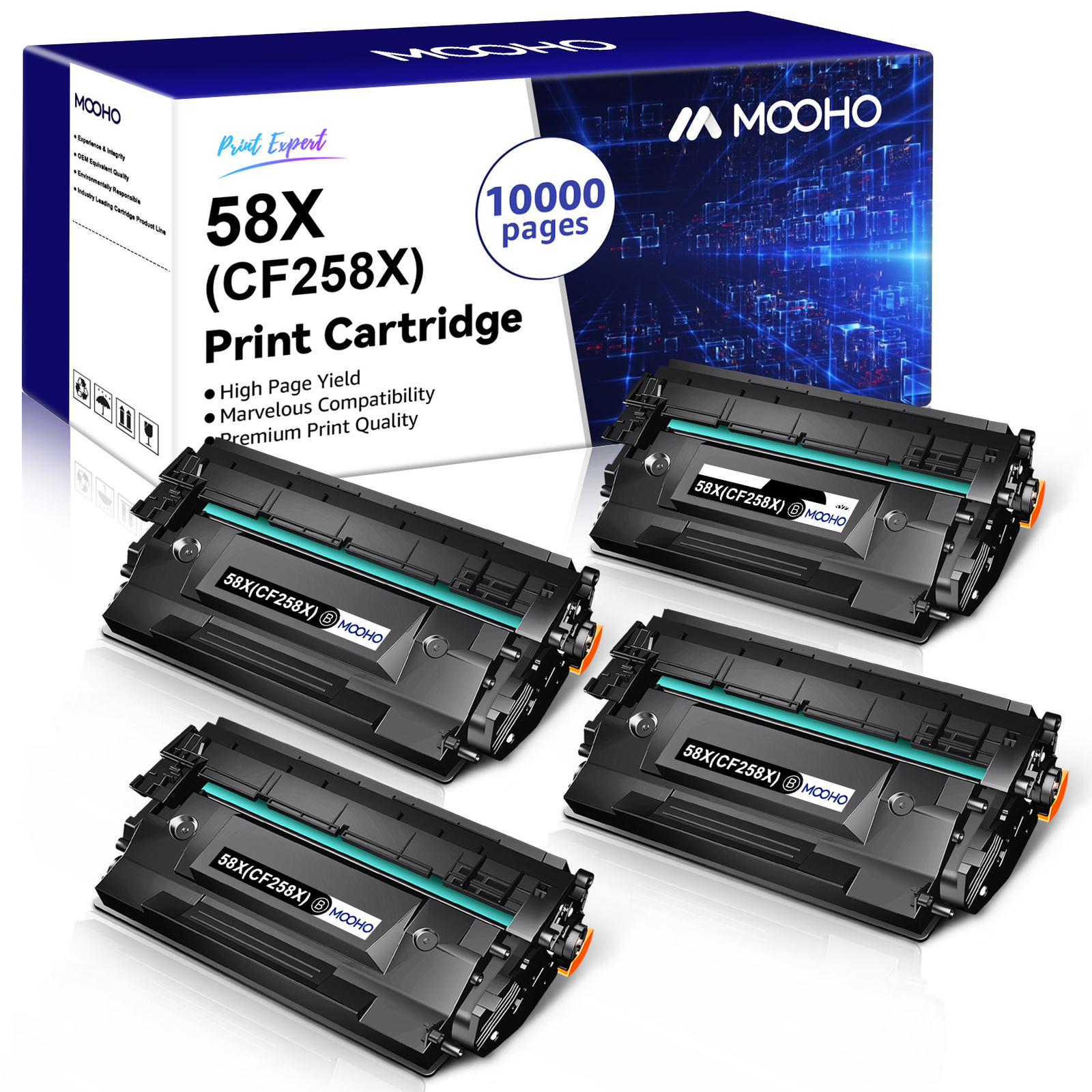 58X Toner replacement for HP CF258X LaserJet M404dn M404dw M404n No ...