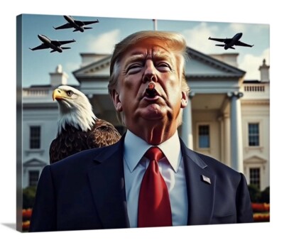 Donald Trump Canvas 16x20 Art 2024 President America Patriotic Iconic ...