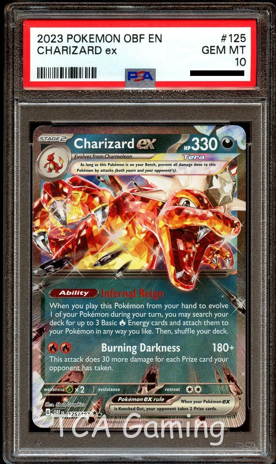 Charizard EX 2023 Scarlet & Violet: Obsidian Flames #125/197 Double ...