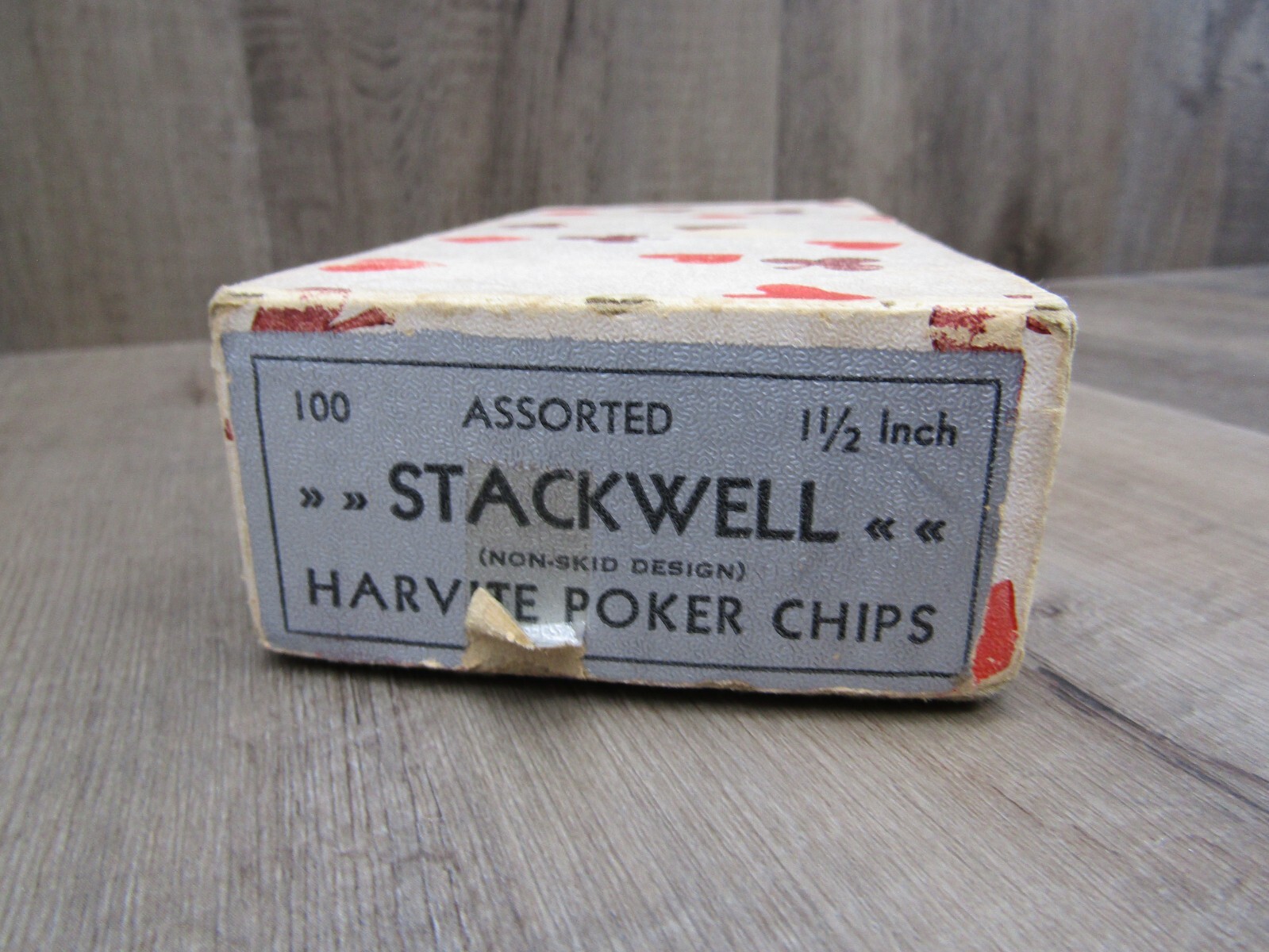 STACKWELL HARVITE POKER CHIPS **WITH VERY RARE BLACK/DARK GREEN** 1 1/2 ...